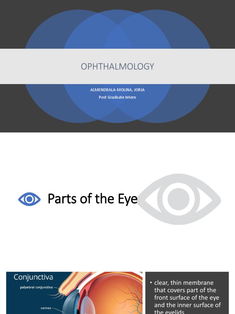 Ophthalmology: Almendrala-Molina, Jorja Post Graduate Intern | PDF ...