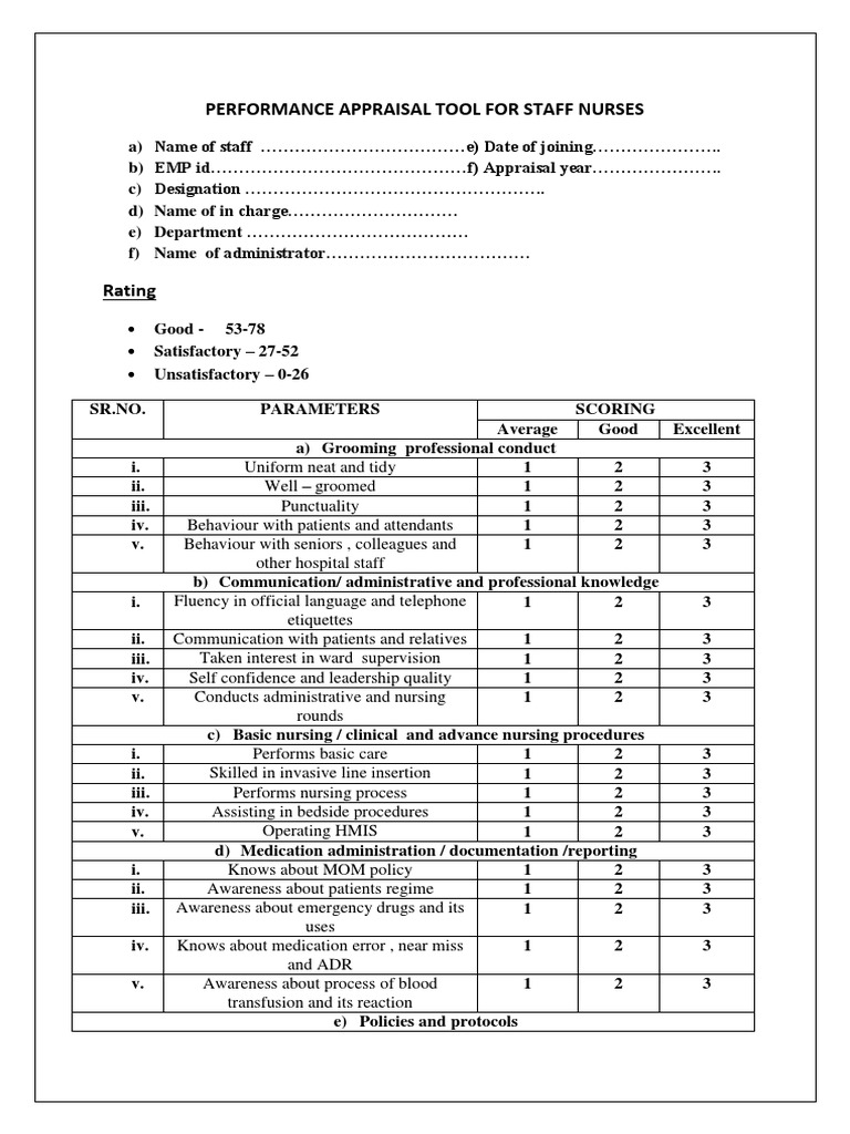 performance-appraisal-tool-for-staff-nurses-pdf-nursing-health-care