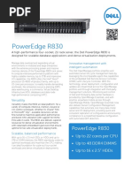 Poweredge r860 Spec Sheet | PDF | Solid State Drive | Computer Hardware