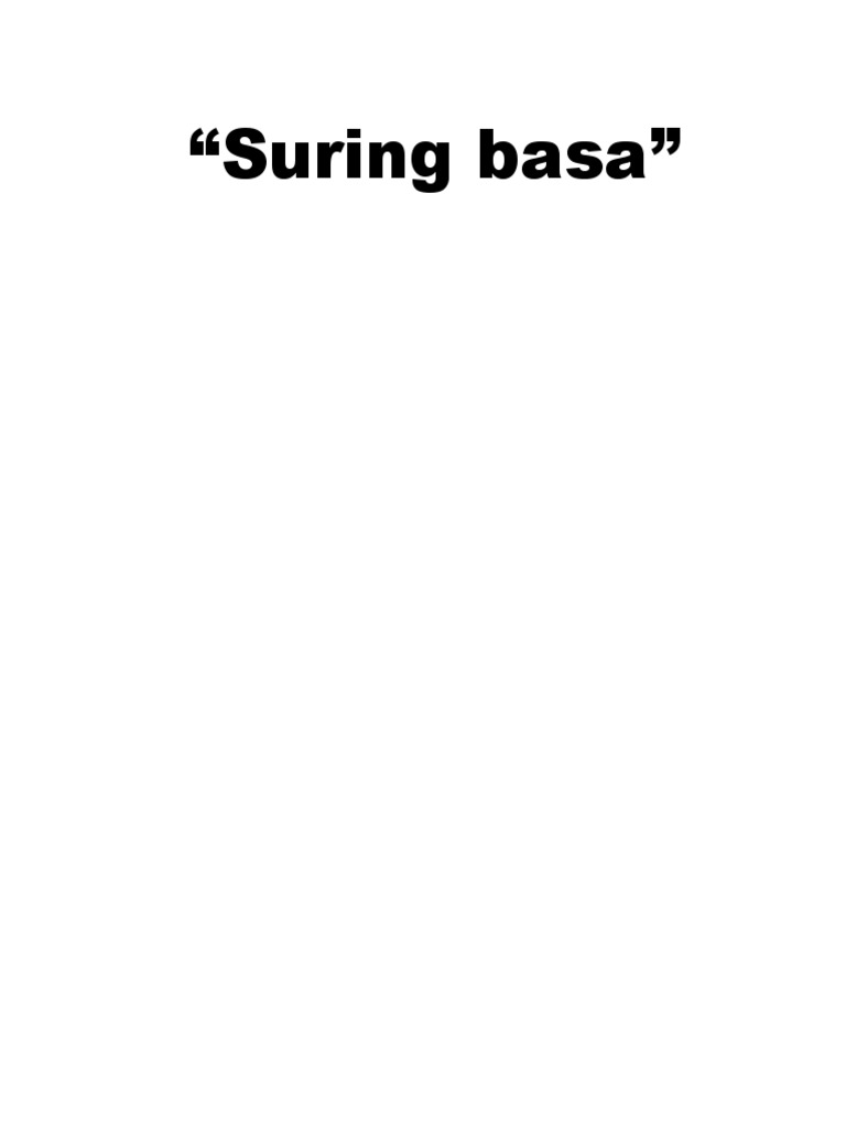 Suring Basa | PDF