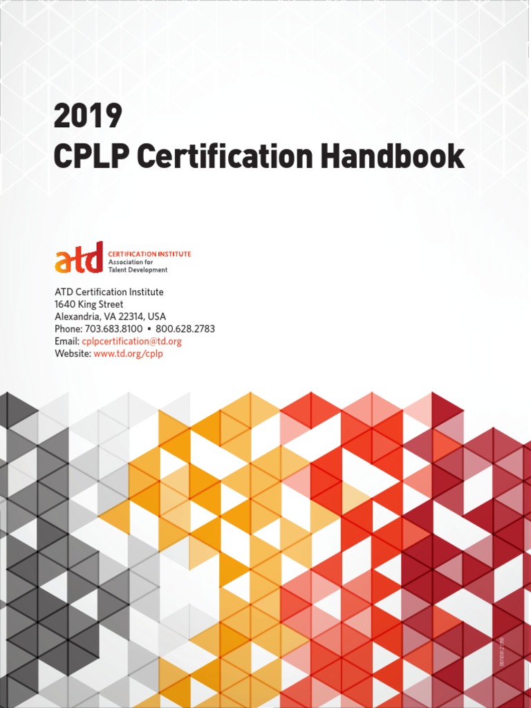 2019 CPLP Certification Handbook Final PDF | PDF | Identity Document ...
