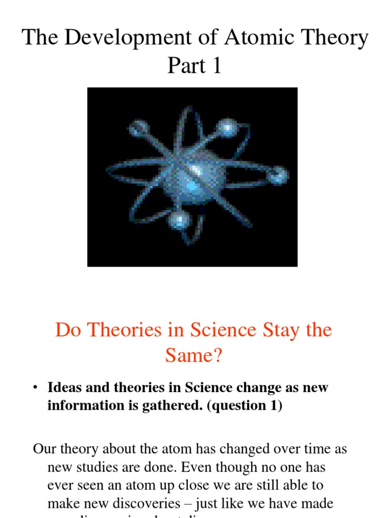 Development of Atomic Theory.ppt | Atoms | Atomic Nucleus