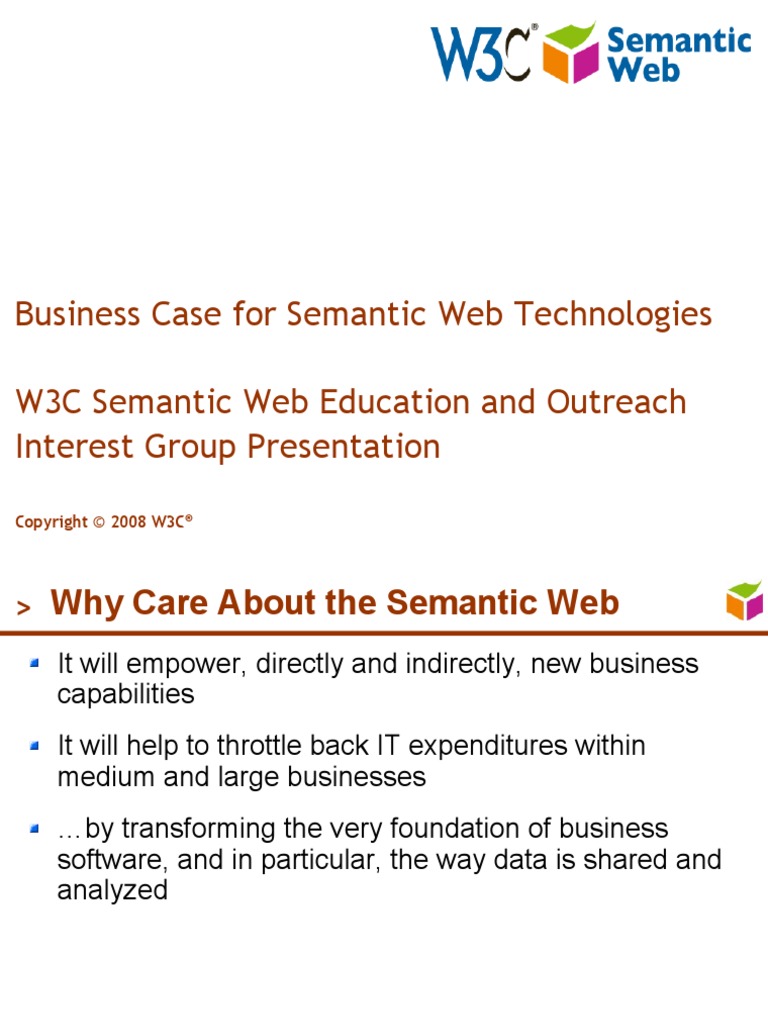 Business Case Semantic | PDF | Semantic Web | Resource Description Framework