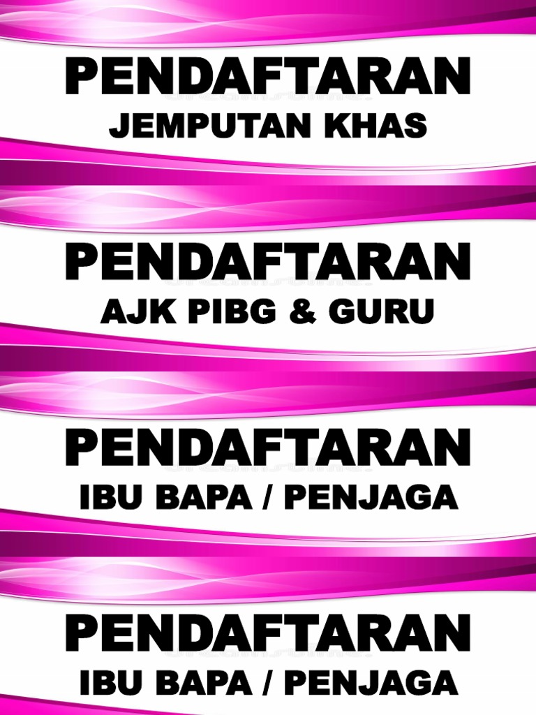 Label Meja Pendaftaran | PDF