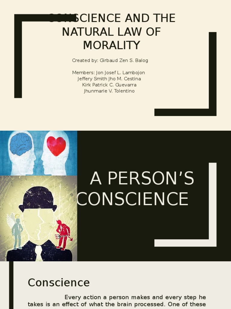 Conscience and The Natural Law of Morality | PDF | Conscience | Reason