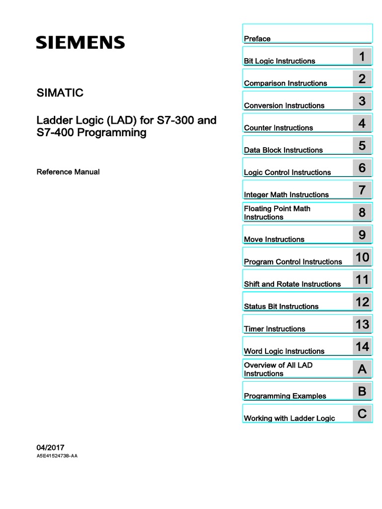 STEP 7 - Ladder Logic For S7-300 and S7-400 PDF | PDF | Trigonometric ...