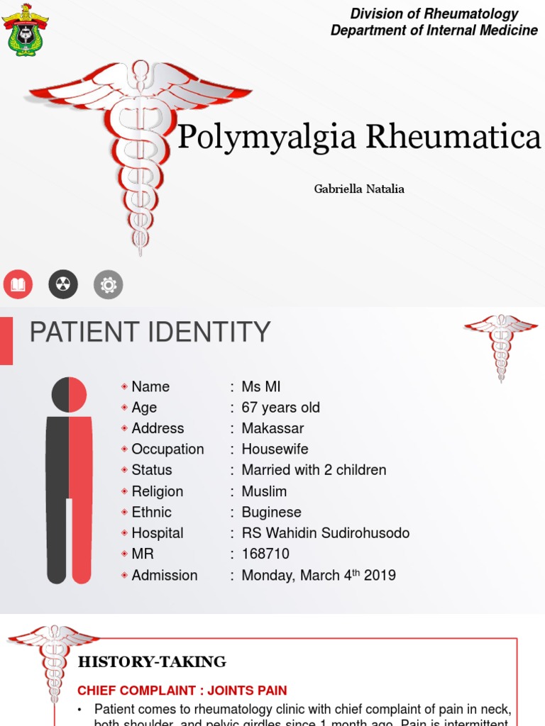 Polymyalgia Rheumatica Case Study | PDF | Inflammation | Hypertension