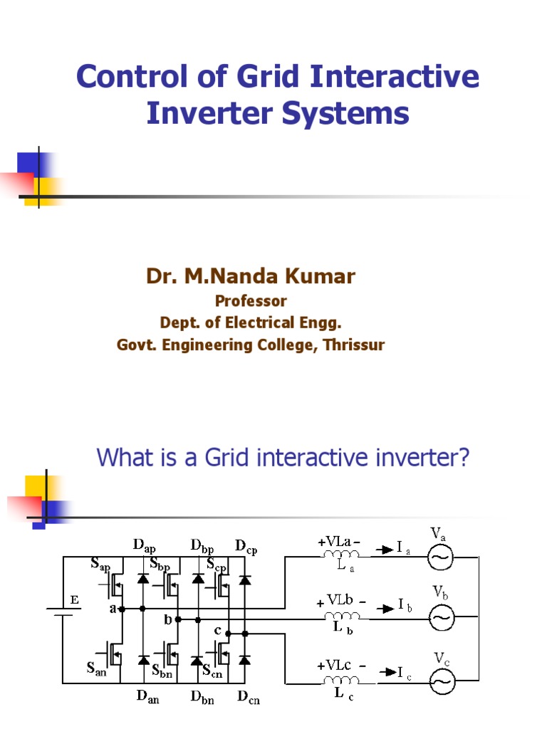 Control of Grid Interactive Inverters | PDF | Power Inverter ...