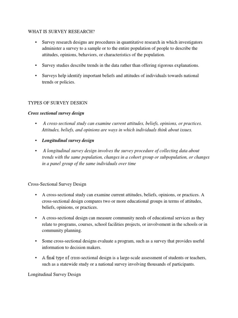 What Is Survey Research | PDF
