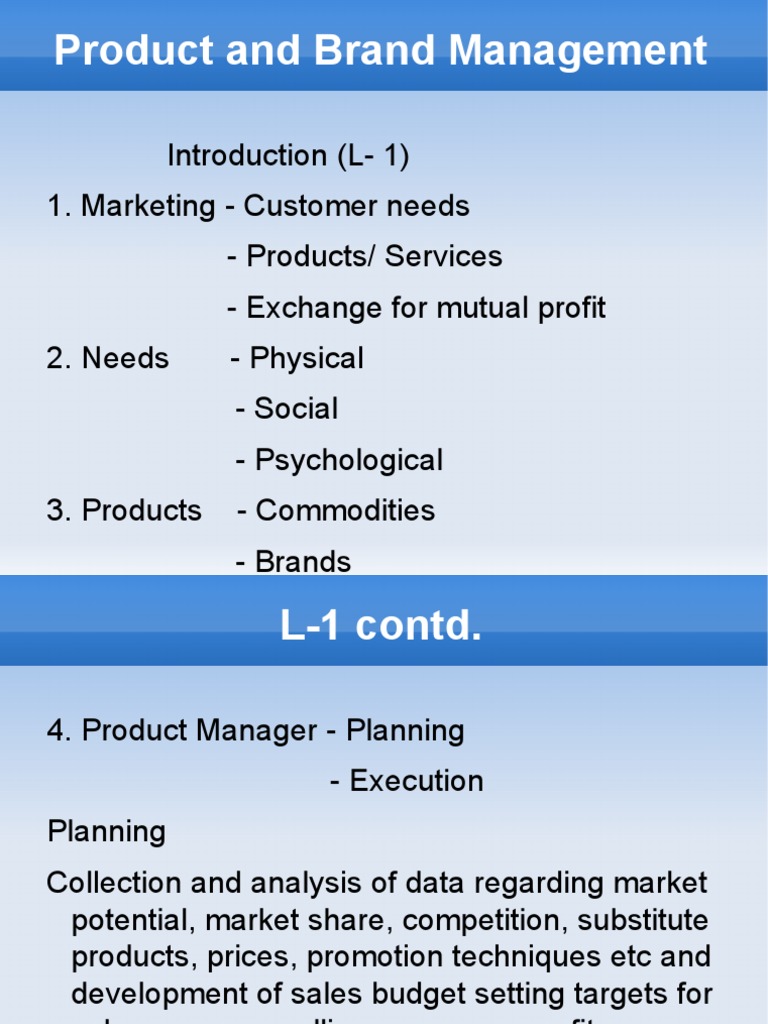 Product and Brand Management | PDF | Brand | Marketing