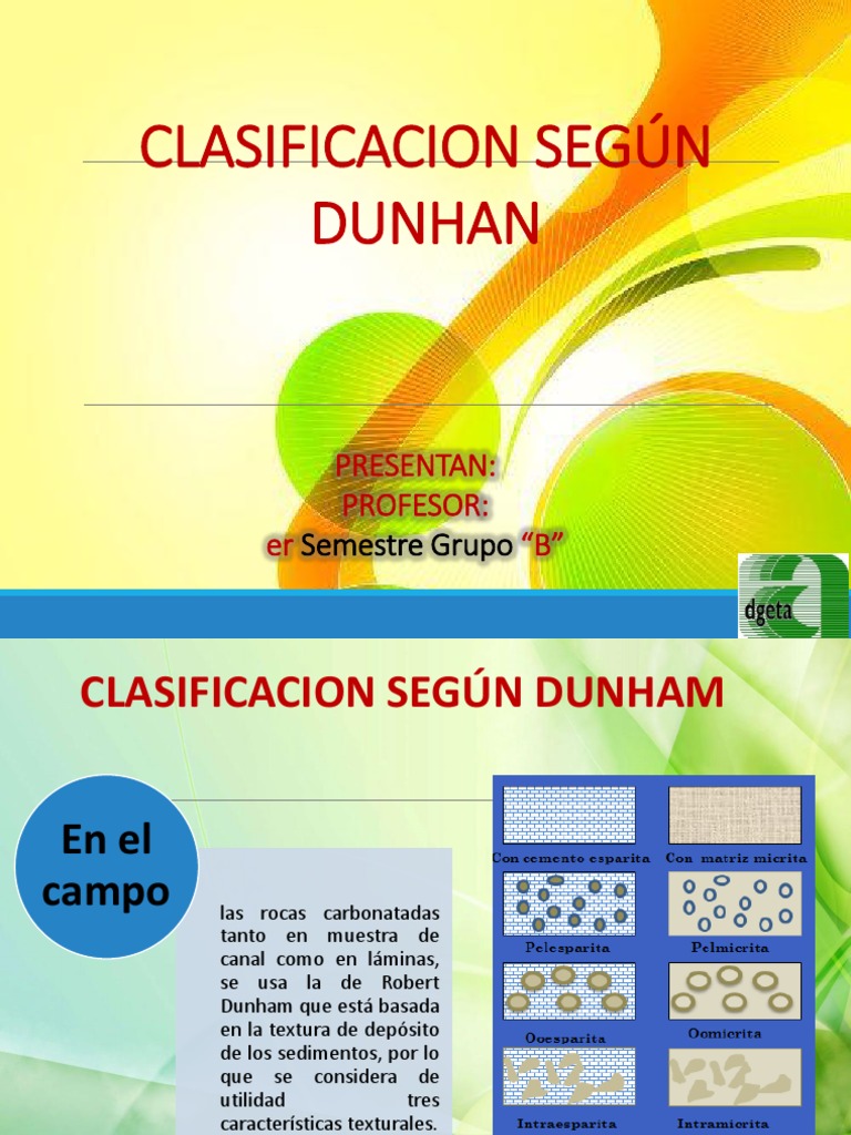 Clasificacion Dunham | PDF | Caliza | Rocas