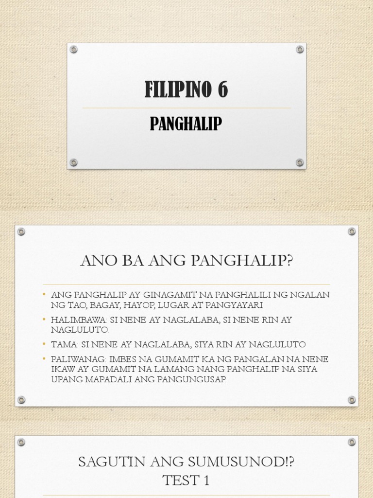 Filipino 6 | PDF