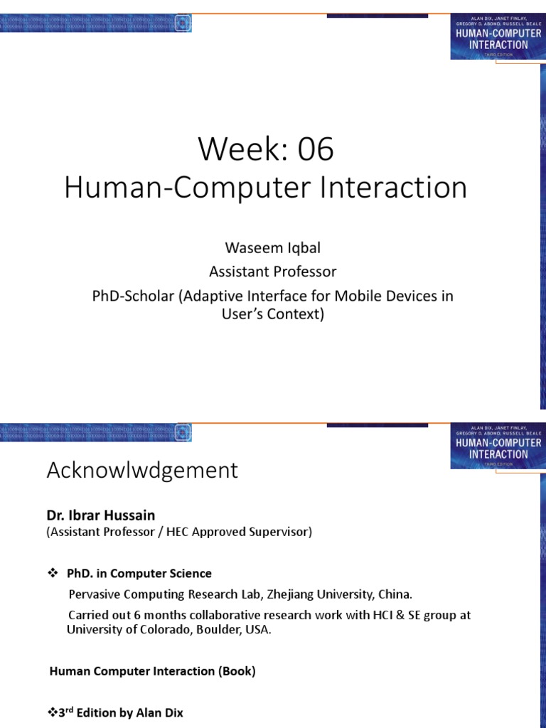 Week: 06: Human-Computer Interaction | Download Free PDF | Menu (Computing) | Graphical User ...