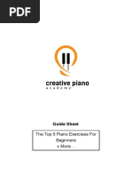 Beginner Piano Scales and Exercises | PDF