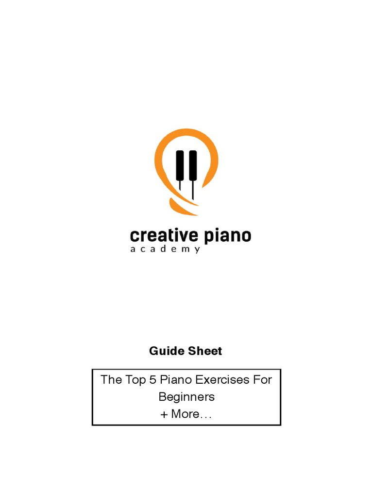 The Top 5 Piano Exercises For Beginners and More PDF | PDF | Chord ...