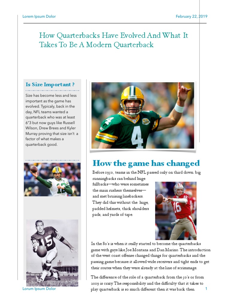 Classic Newsletter | PDF | Quarterback | American Football Competitions