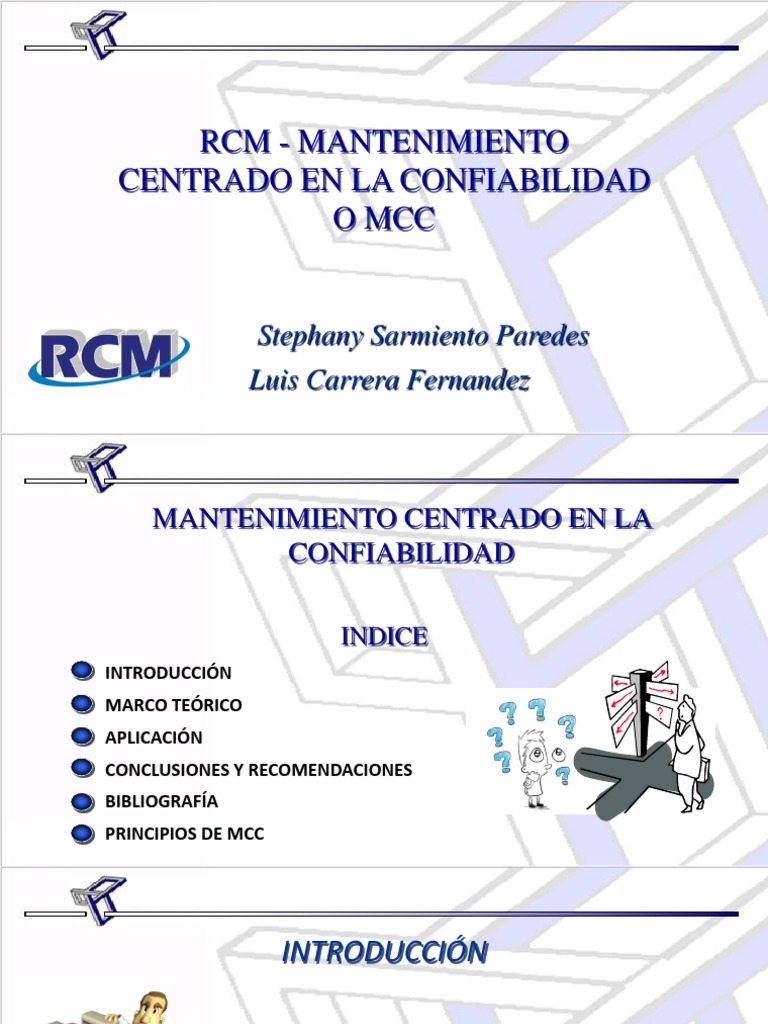 RCM | PDF | Tecnología e ingeniería