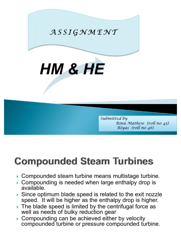 Compounding in Steam Turbines | PDF | Engines | Energy Conversion
