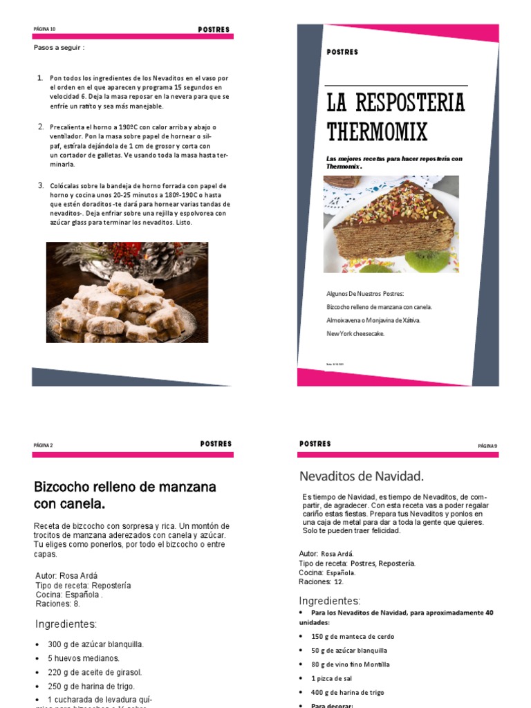 Revista de Una Reposteria de Jennifer Daniela Lopez | PDF | Postres ...