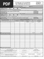 Bir Form 2307 Sample | PDF | Withholding Tax | Corporate Tax