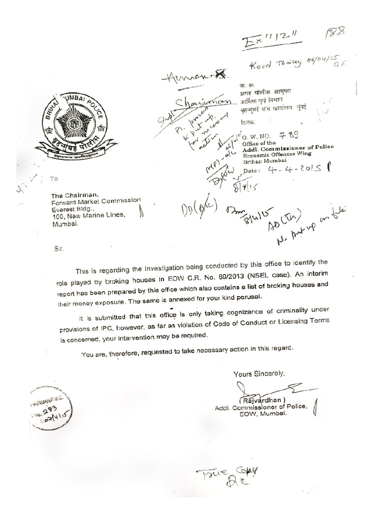 EOW Interim Report On Role of Brokers - 04042015 | PDF