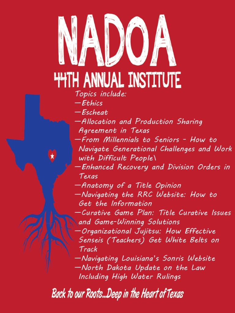 Nadoa 2017 Ejournal PDF | PDF | Oil Well | Bureau Of Land Management