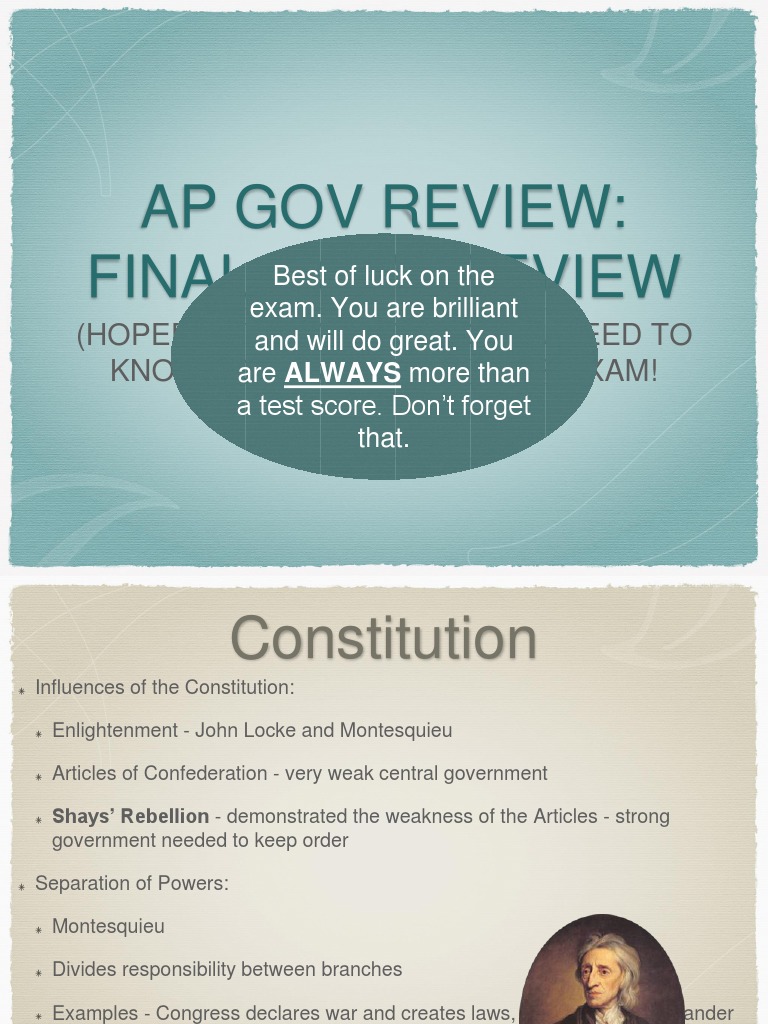 AP Gov Review Final Exam Review Final | PDF | United States ...