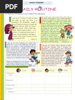 Daily Routines Presentation | PDF | Dinner | Lunch