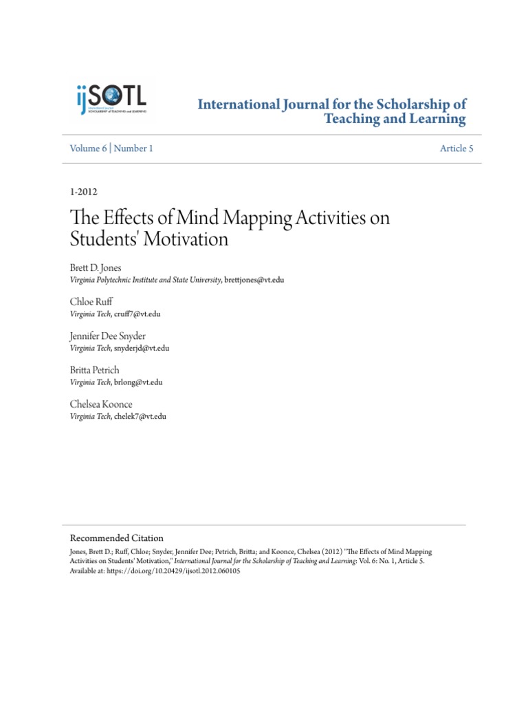 The Effects of Individual and Collaborative Mind Mapping Activities on ...