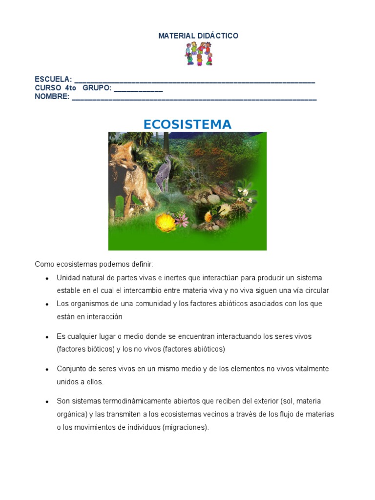 CN Ecosistema | Descargar gratis PDF | Ecosistema | Organismos