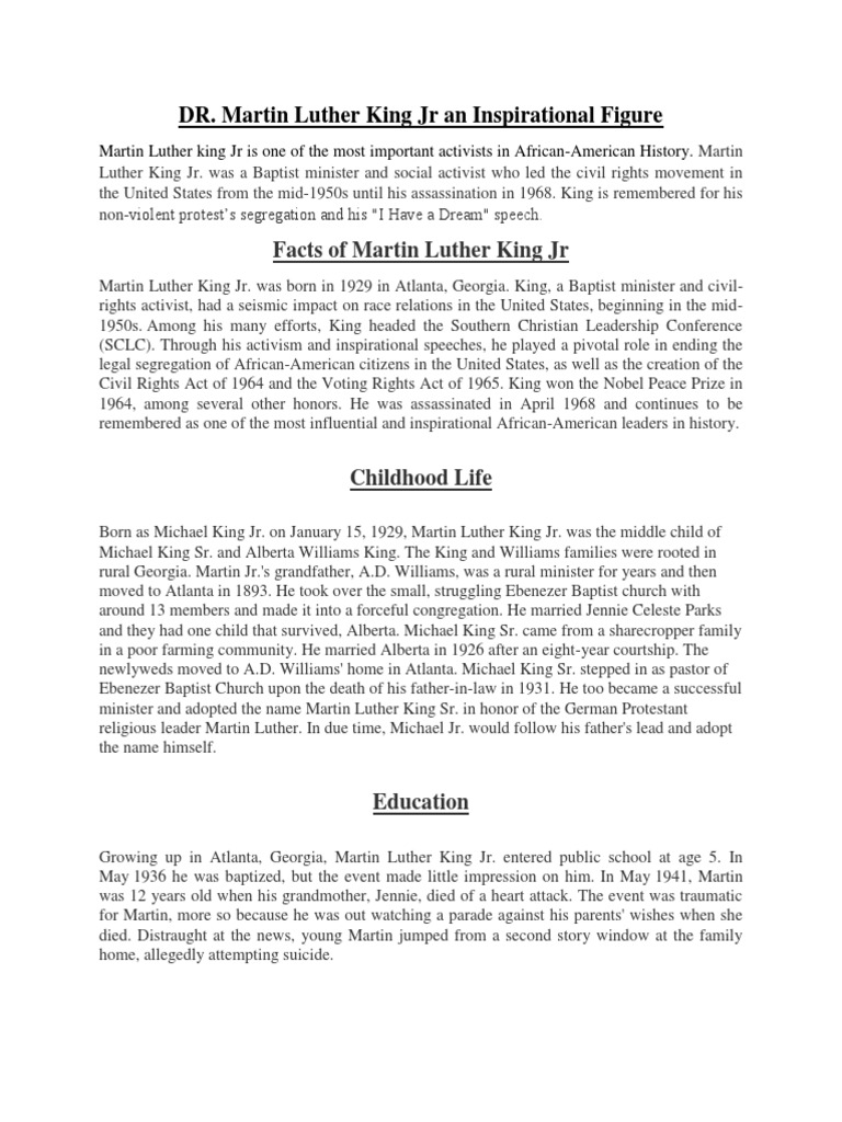 Martin Luther King | PDF