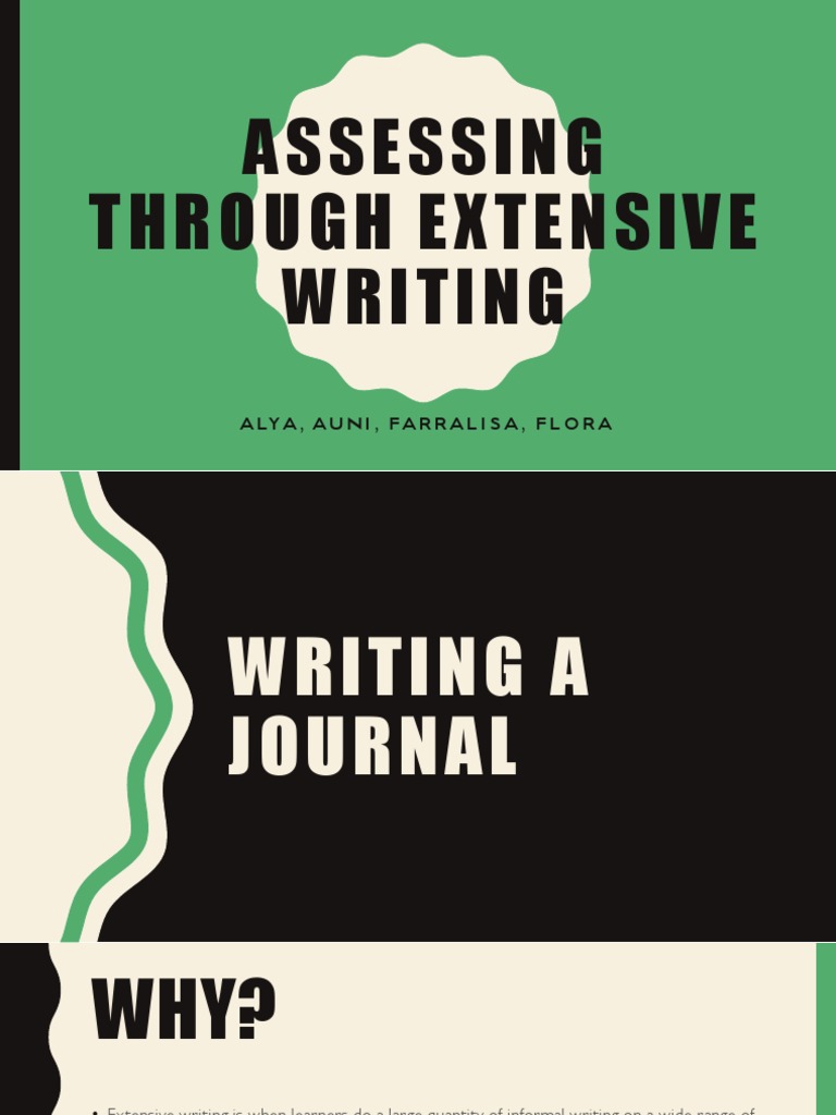 Assessing Through Extensive Writing | PDF