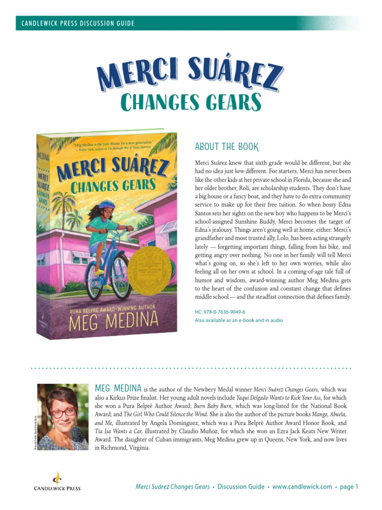 Merci Suárez Changes Gears by Meg Medina Discussion Guide | PDF
