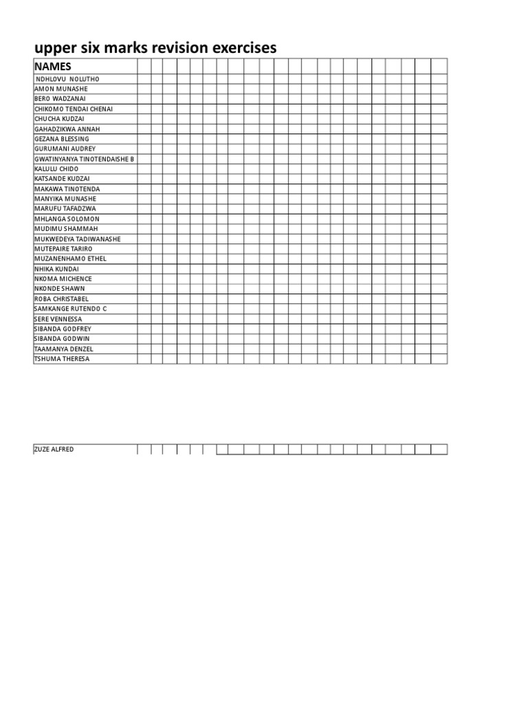 Upper Record of Marks | PDF