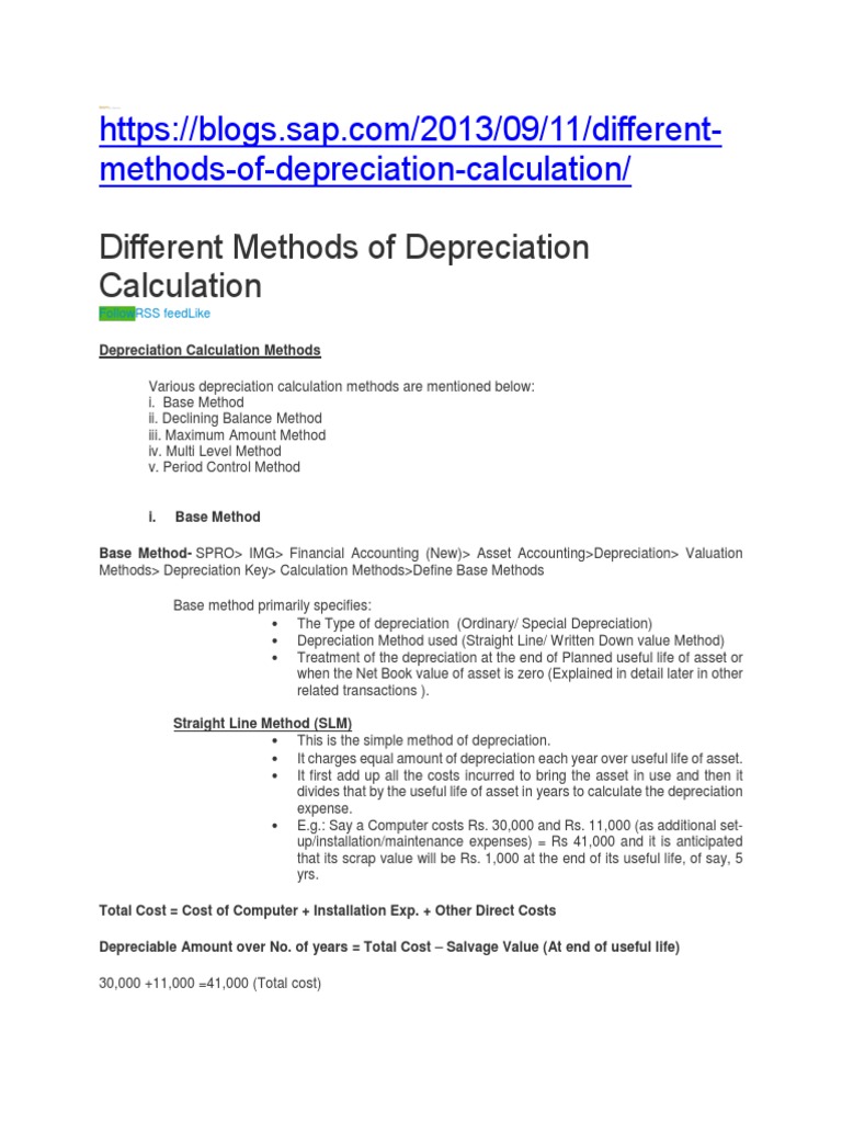 Depreciation Keys | PDF | Book Value | Depreciation