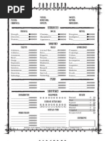 World of Darkness Character Sheet Template | PDF | Role Playing ...