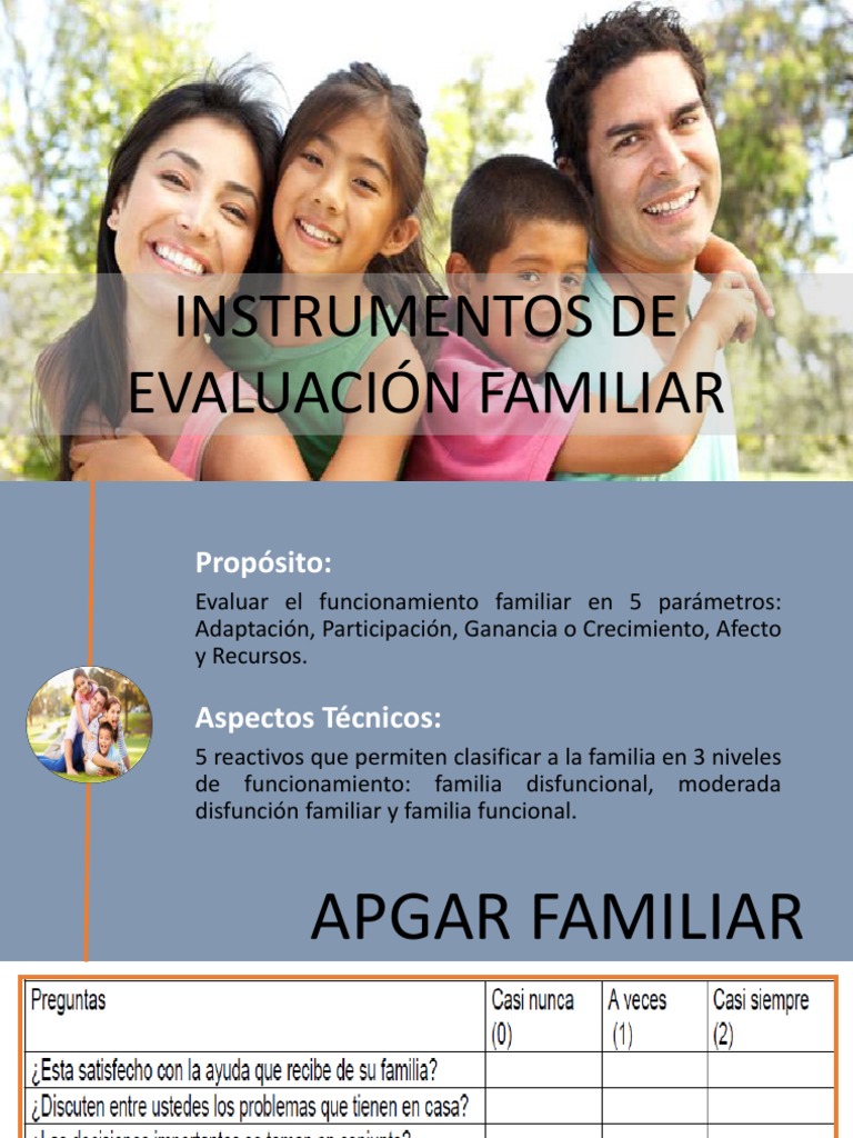 Instrumentos de Evaluación Familiar | PDF