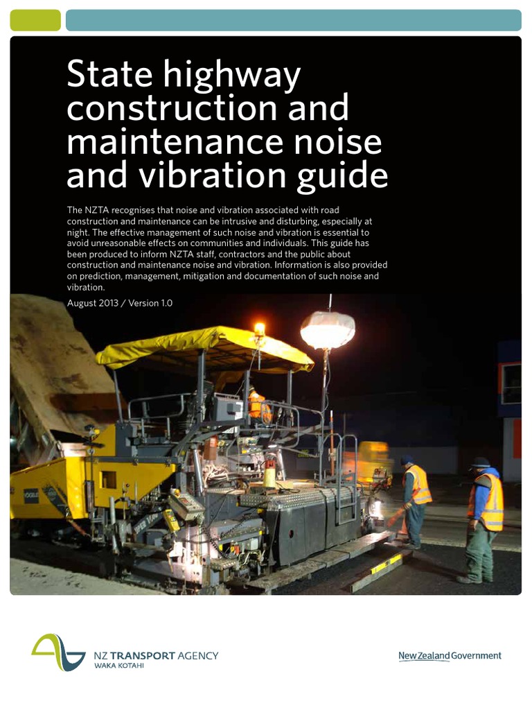 Construction and Maintenance Noise and Vibration Guide PDF | PDF ...