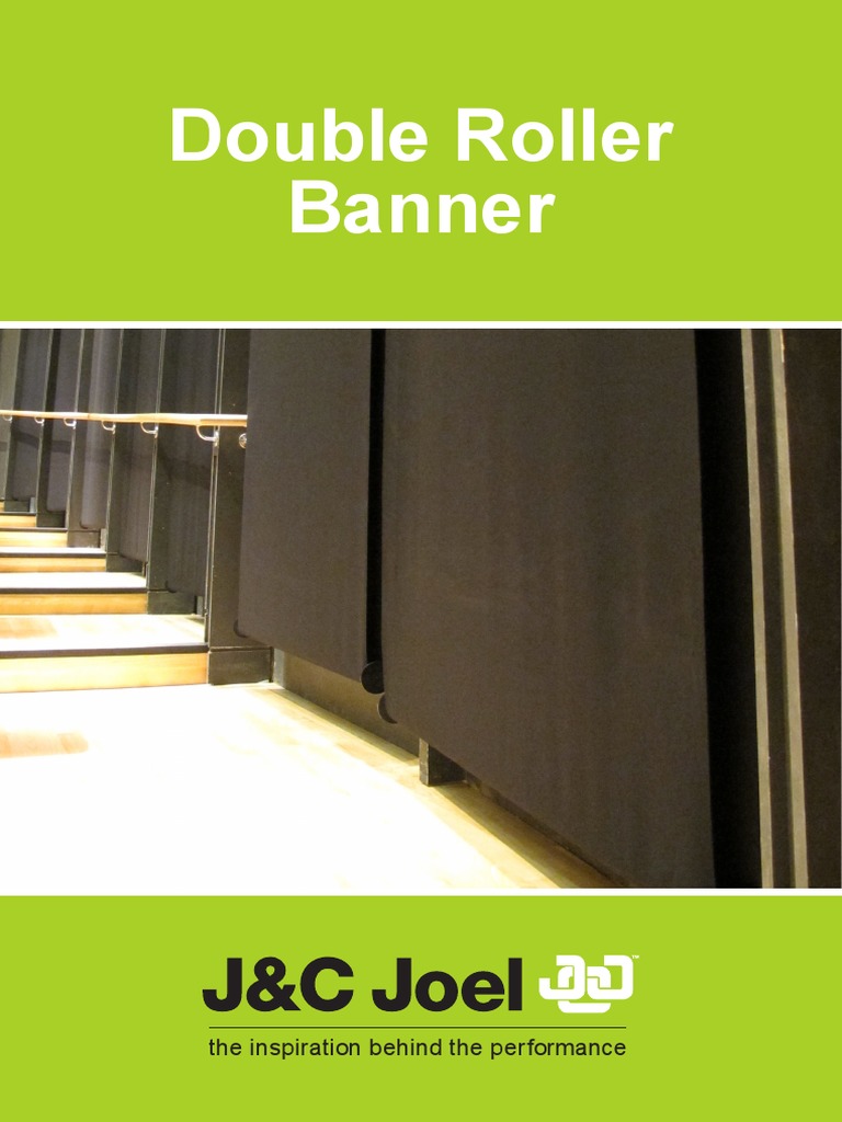 JC Joel Double Roller Banner Datasheet | PDF | Textiles | Manufactured ...