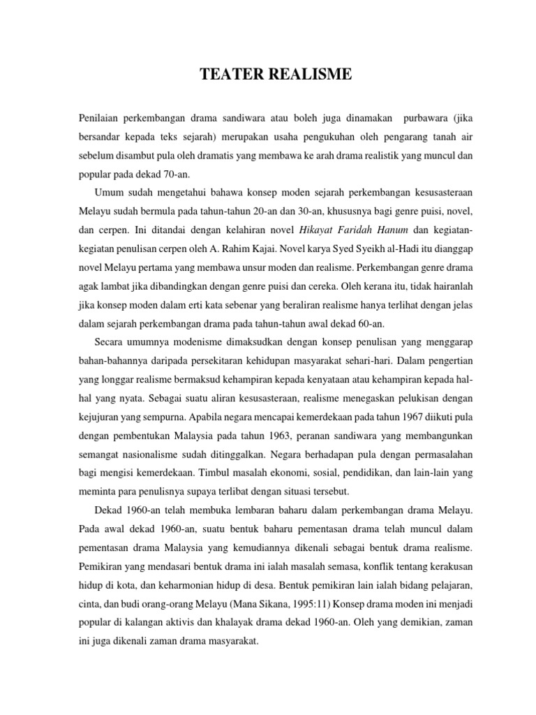 Teater Realisme | PDF