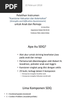 Interpretasi SRQ 20 Dan SDQ | PDF
