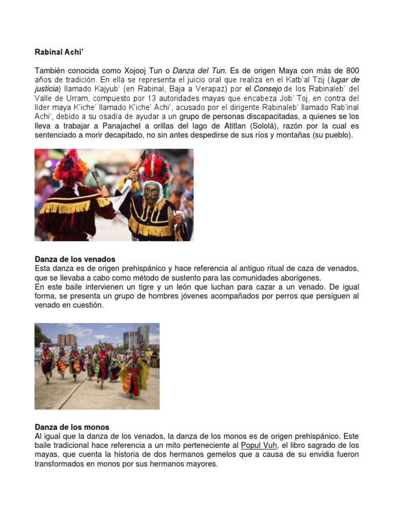 Rabinal Achi | PDF | Bailes | Guatemala