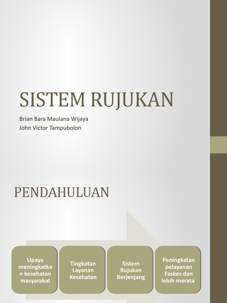 Sistem Rujukan Kesehatan Berjenjang | PDF