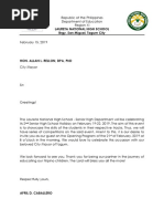 Letter of Invitation To Mayor | PDF