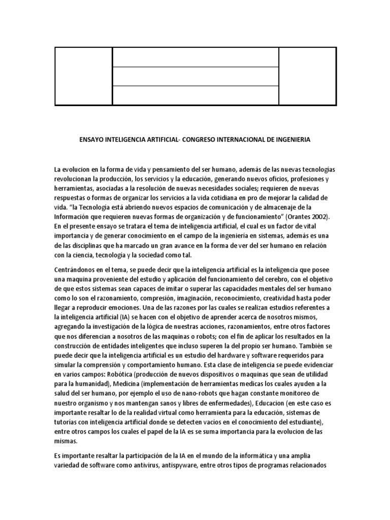 IA en Ingeniería y Sociedad | PDF | Inteligencia artificial ...