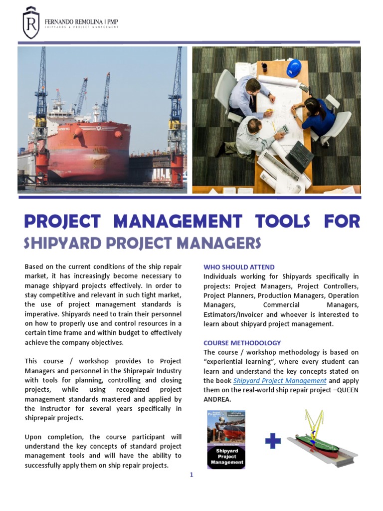 Course Curriculum - PM Tools For Shipyard PMs | PDF | Project ...