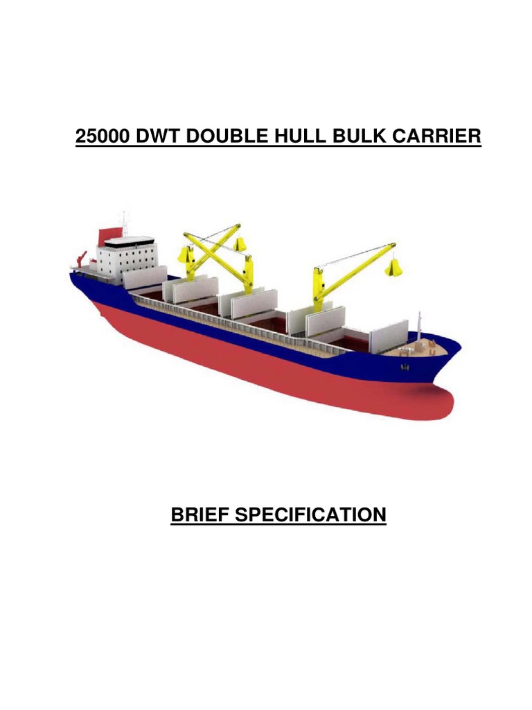DWT Double Hull Bulk Carrier - Brief - Spec PDF | PDF | Water Transport ...