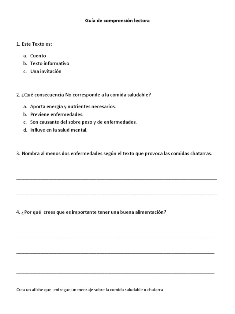 Comida Chatarra | PDF
