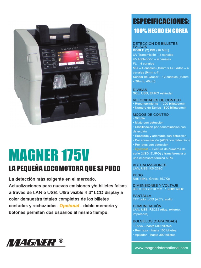 Actualización Magner 175V y funciones | PDF