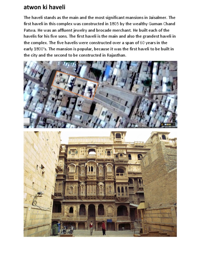 Patwon Ki Haveli | PDF | Architectural Elements | Building Engineering